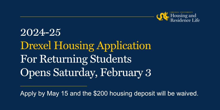 Returning Housing Application | The Drexel University Family Portal